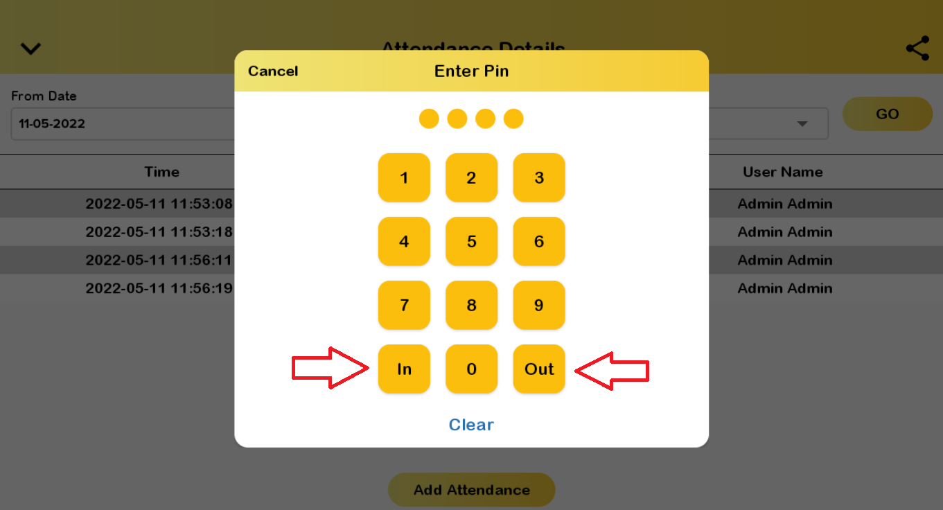 Attendance System – Using the attendance system – BIGPOS Support