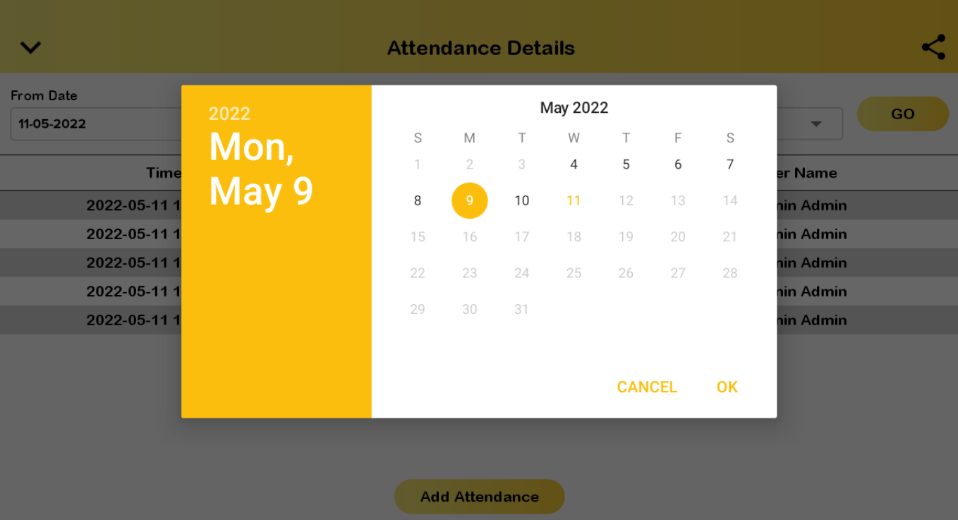 Attendance System – Checking the attendance system – BIGPOS Support