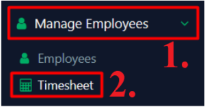 Timesheet – Main Page – BIGPOS Support