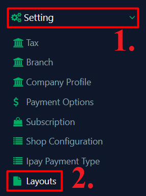 Ipad Layout – Main Page – BIGPOS Support