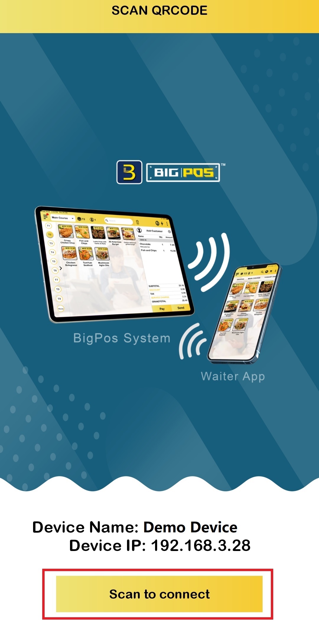 BIG Waiter – Connection – BIGPOS Support