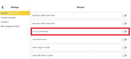 Settings – How to enable local server for BIG Waiter? – BIGPOS Support