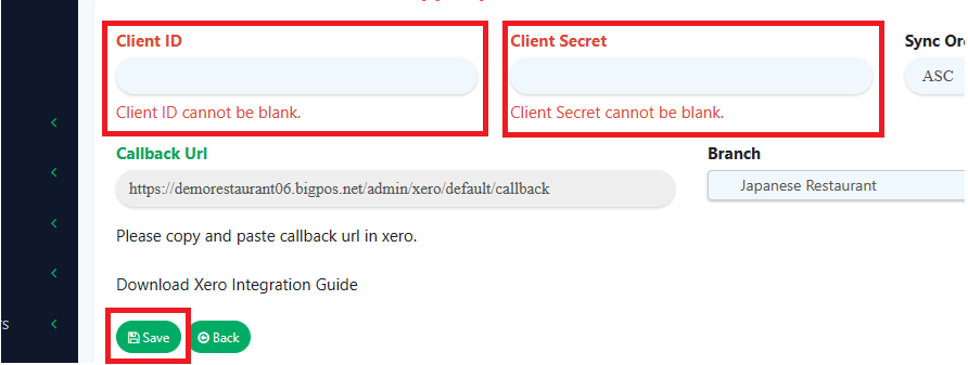 Xero Configuration – Set up Xero Configuration in BIG POS. – BIGPOS Support
