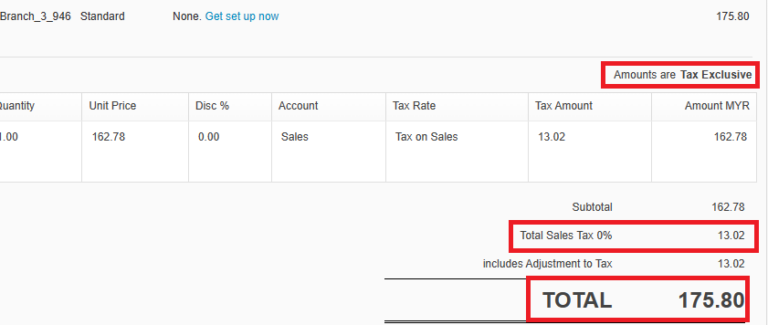 Xero Invoice & Inclusive Exclusive settings. – BIGPOS Support