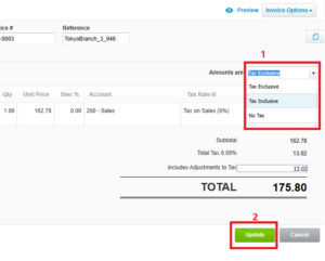 Xero Invoice & Inclusive Exclusive settings. – BIGPOS Support