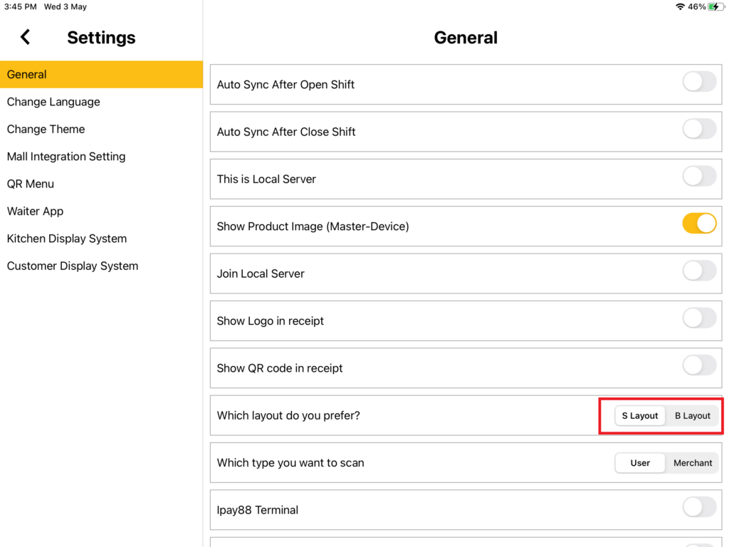 How to customize the POS display layout (S Layout/B Layout) in BIGPOS ...