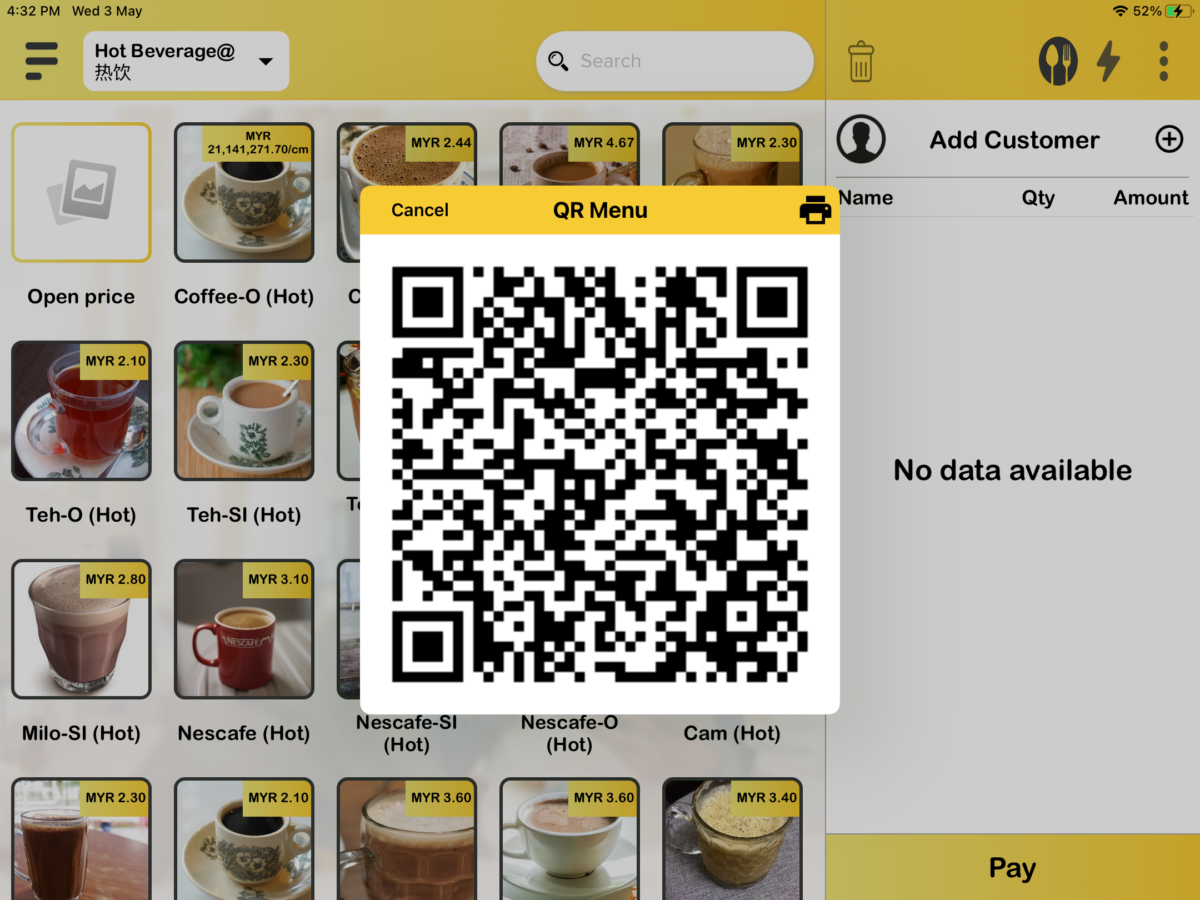 How to use smart QR Ordering (fixed QR or dynamic QR) in BIGPOS Pro ...