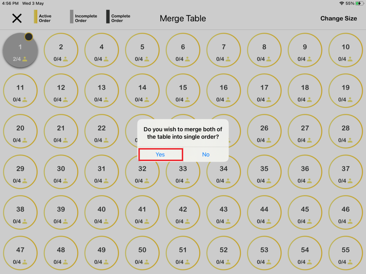 How to change or merge table function in BIGPOS System? – BIGPOS Support