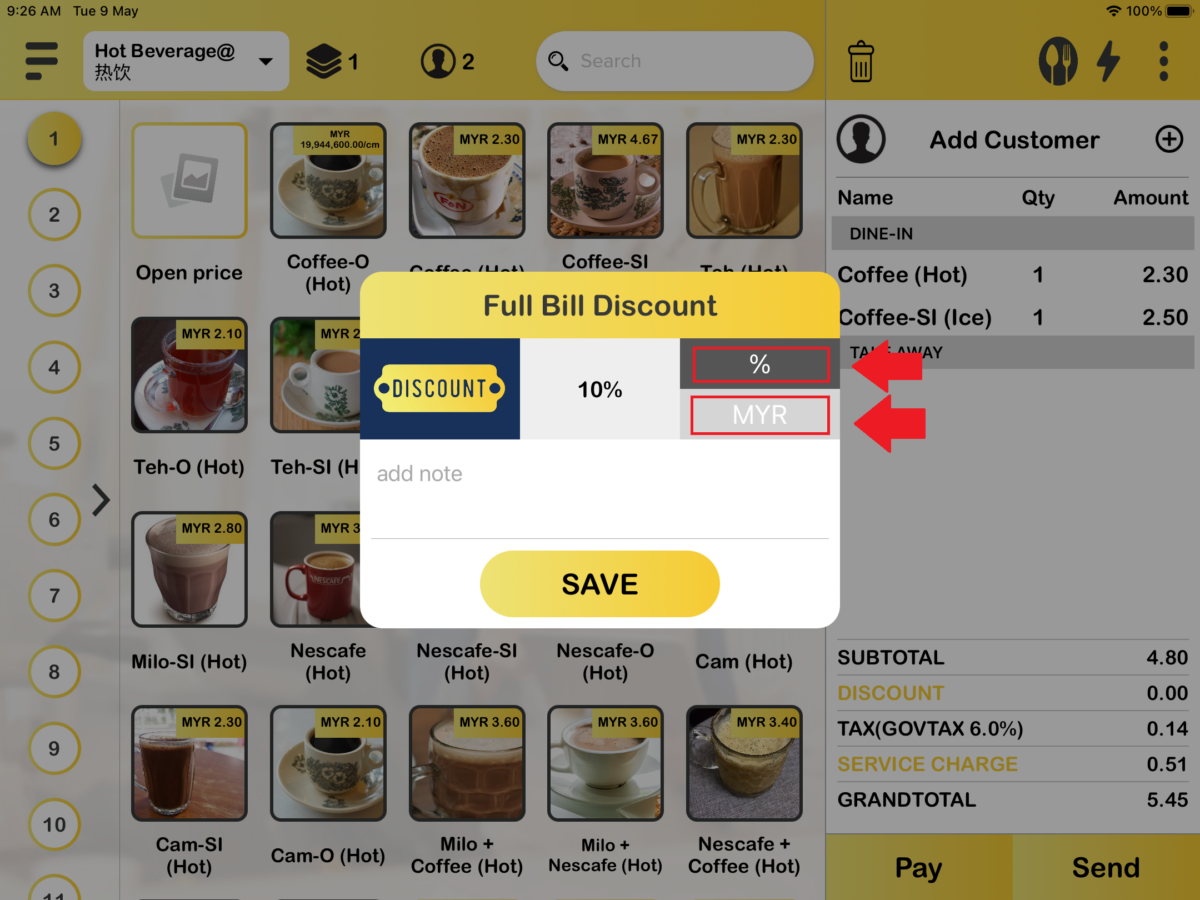 How to apply auto or manually for the full bill or product discount in ...