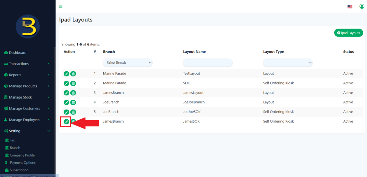 How to create an SOK layout and Main POS layout in web admin? – BIGPOS Support