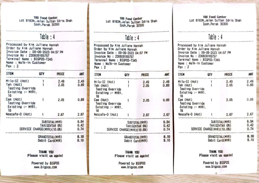 How to change the number of copies of the receipt setting in BIGPOS Pro? – BIGPOS Support