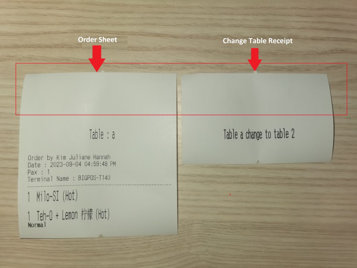 How to switch on the print extra margin for the kitchen docket function ...