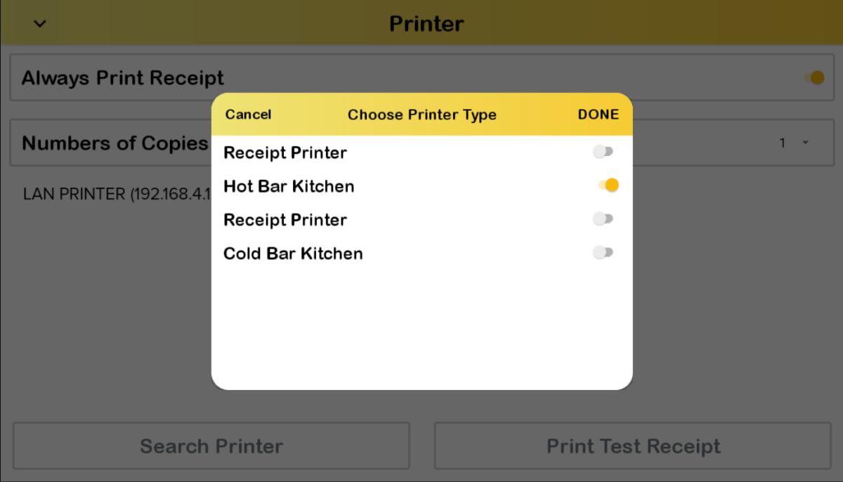 How to use multiple printers to print out order receipts in BIGPOS Pro and Lite? – BIGPOS Support