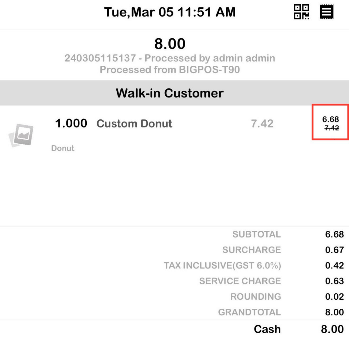 Product Promotion & Product Discount in Shift Report – BIGPOS Support