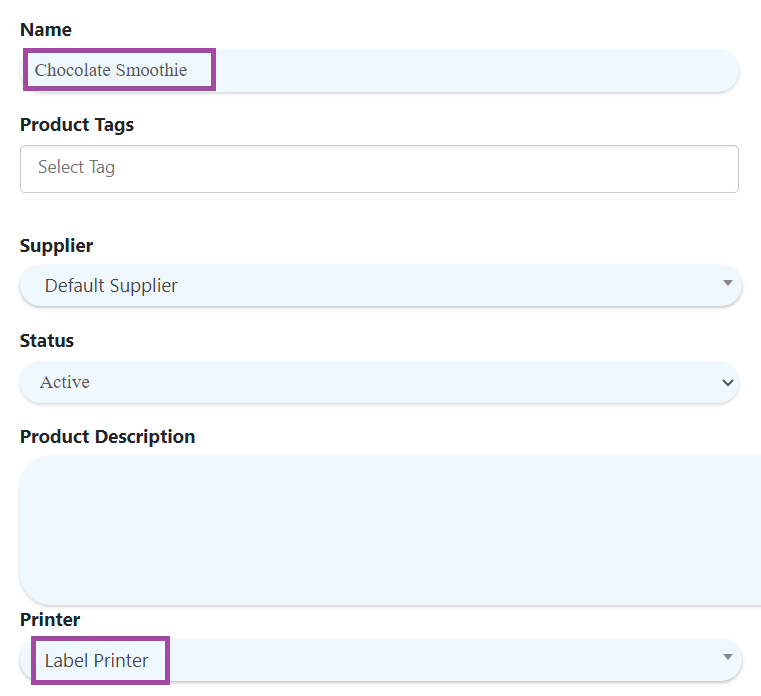 Label Printer Integration – BIGPOS Support
