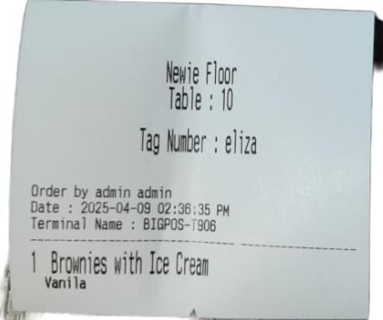 Table & Floor Management – BIGPOS Support