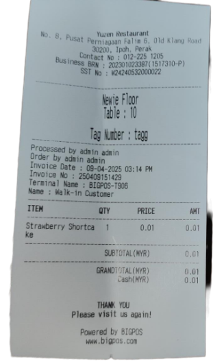 Table & Floor Management – BIGPOS Support