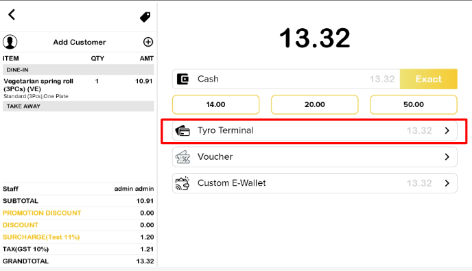 Tyro Integration – BIGPOS Support
